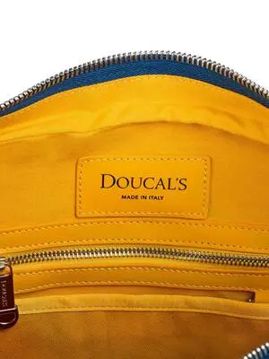 DOUCAL'S Leather Briefcase - Blue