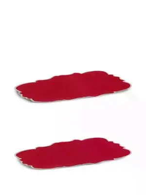 BITOSSI HOME Scalloped Placemat Set - Red