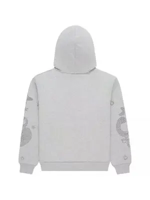 SP5DER Rhinestone-embellished Hoodie - Grey