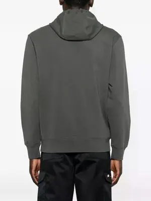 C.P. COMPANY Logo-detail Hoodie - Grey