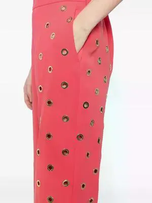 SAIID KOBEISY Tailored Trousers With Eyelet Embellishment