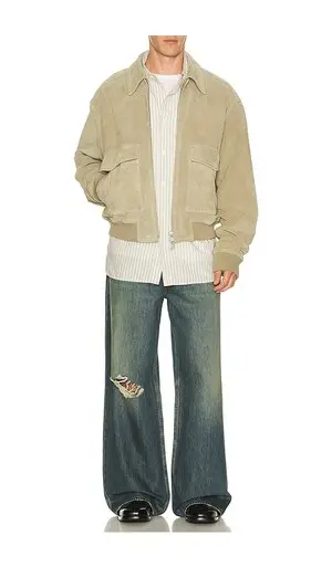 AGOLDE Emil Bomber Jacket - Brown