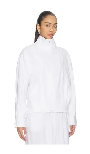 AEXAE Linen Bomber Jacket