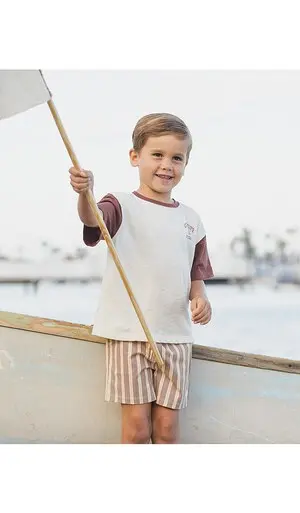 RYLEE + CRU Boardshort With Stripes