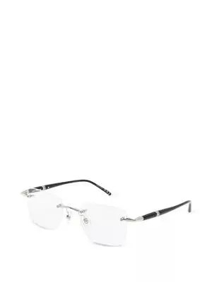 Montblanc Rimless Rectangle Eyeglasses - Silver