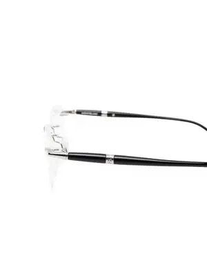 Montblanc Rimless Rectangle Eyeglasses - Silver