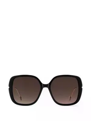 Carolina Herrera Square Frame Sunglasses - Black