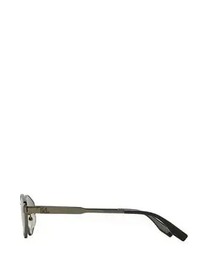Karl Lagerfeld Monogram Geometric Sunglasses - Grey