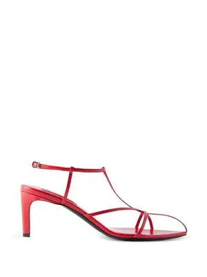 JIL SANDER Strappy Heeled Sandals - Red