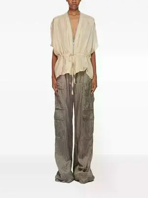 Rick Owens Rick Owens Cargo Pocket Drawstring Trousers Grey