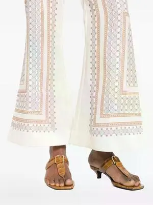 Zimmermann Wide Leg Printed Trousers