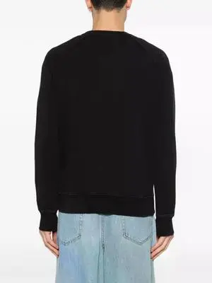 Balmain Logo Print Crewneck Sweatshirt