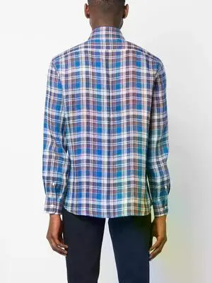 Brunello Cucinelli Check-pattern Linen Shirt