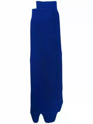 MAISON MARGIELA Ribbed-knit Tabi Socks - Blue