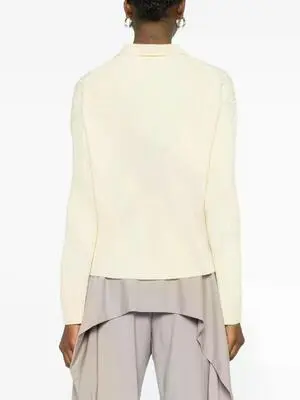 Eric Bompard Two-tone Ribbed Polo Top