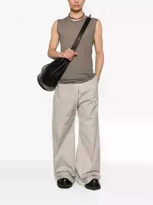 Rick Owens Wide Leg Zip Trousers