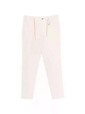 MANUEL RITZ Drawstring Charm Detail Trousers