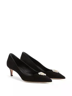 GIUSEPPE ZANOTTI Embellished Leather Pumps