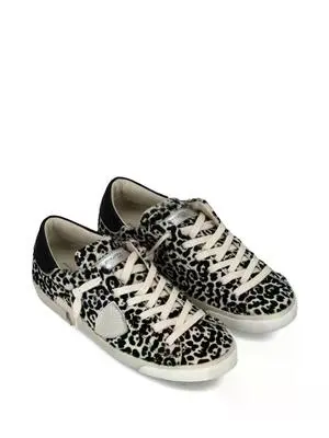 Philippe Model Philippe Model Paris Leopard-Print PRSX Low Trainers Black