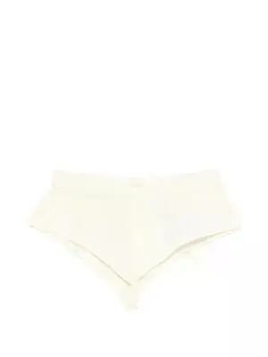 ENTIRE STUDIOS Pixie Buttoned Mini Shorts Neutrals