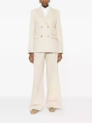 Max Mara Textured Wide Leg Trousers