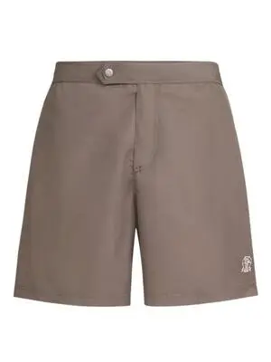 Brunello Cucinelli Piping Swim Shorts Brown