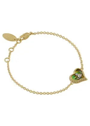 VIVIENNE WESTWOOD Petra Heart Crystal Bracelet