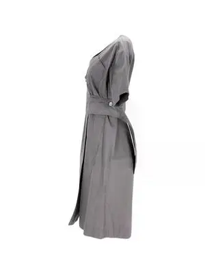 Celine Belted V-neck Midi Dress