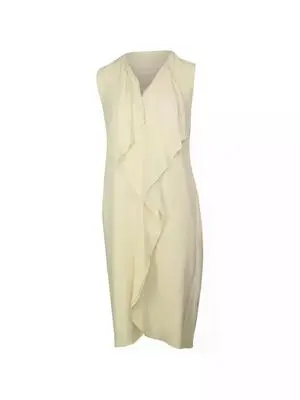Polo Ralph Lauren Sleeveless Ruffle Midi Dress - Neutrals