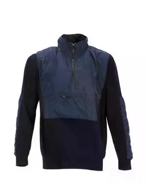 Prada Half-zip Panelled Sweater