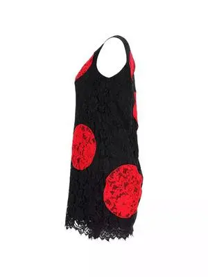 Dolce & Gabbana Lace Polka Dot Mini Dress