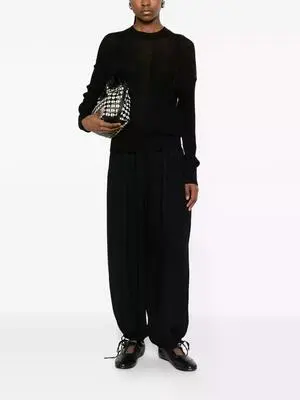 Eric Bompard Ribbed Round-neck Long-sleeve Sweater