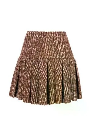Dolce & Gabbana Tweed Pleated Mini Skirt