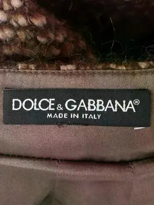 Dolce & Gabbana Tweed Pleated Mini Skirt
