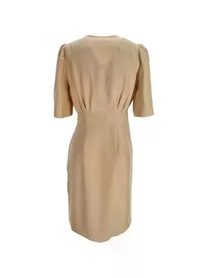 Chloé V-neck Short-sleeve Midi Dress