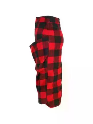 Marni Check-print Wool Midi Skirt