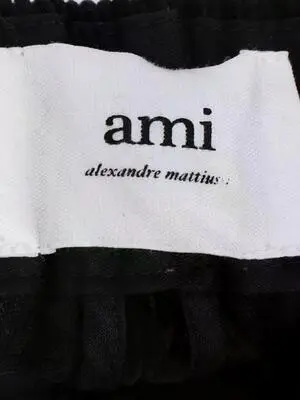 AMI Paris High-rise Cropped Trousers