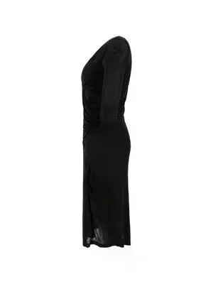 Etro Wrap-effect Ruched Midi Dress