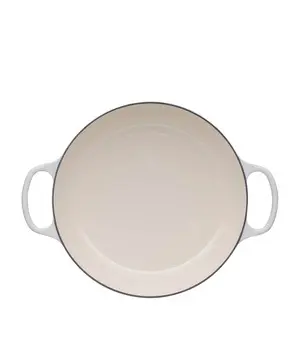 LE CREUSET Cast Iron Shallow Casserole Dish - Ivory