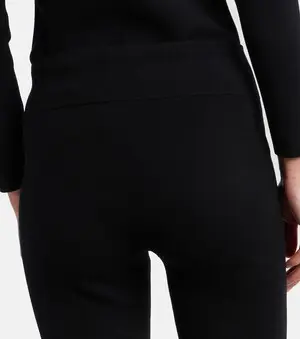 TOTEME Knitted Capri Leggings - Black
