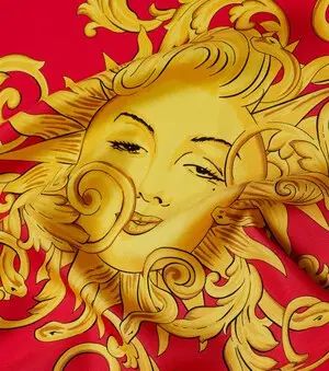 Versace Printed Silk Twill Scarf - Multicoloured