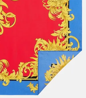 Versace Printed Silk Twill Scarf - Multicoloured