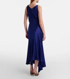 Victoria Beckham Draped Asymmetric Midi Dress