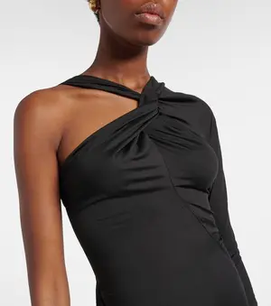 Victoria Beckham Ruched One-shoulder Maxi Dress