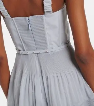 Zimmermann Pleated Bustier Minidress