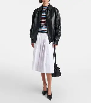 Prada Leather Blouson Jacket
