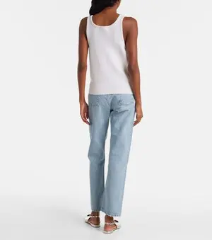 Rabanne Sequined Wool And Cashmere Top Cream