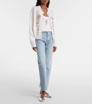 Rabanne Sequined Wool And Cashmere Cardigan