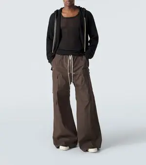 Rick Owens Ribbed-knit Virgin Wool Hoodie