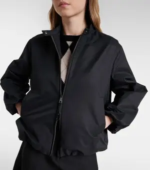 Moncler Gruissan Cotton-blend Bomber Jacket - Black